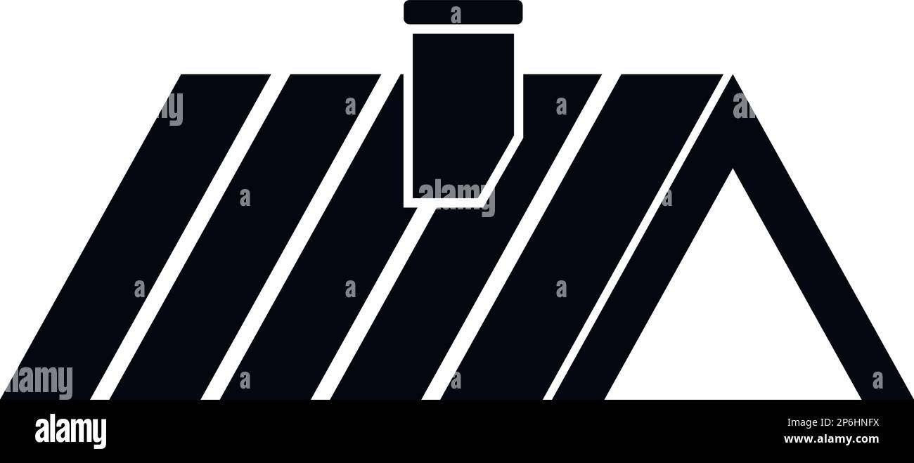 Roof shape icon simple vector. House construction. Cover tile Stock ...