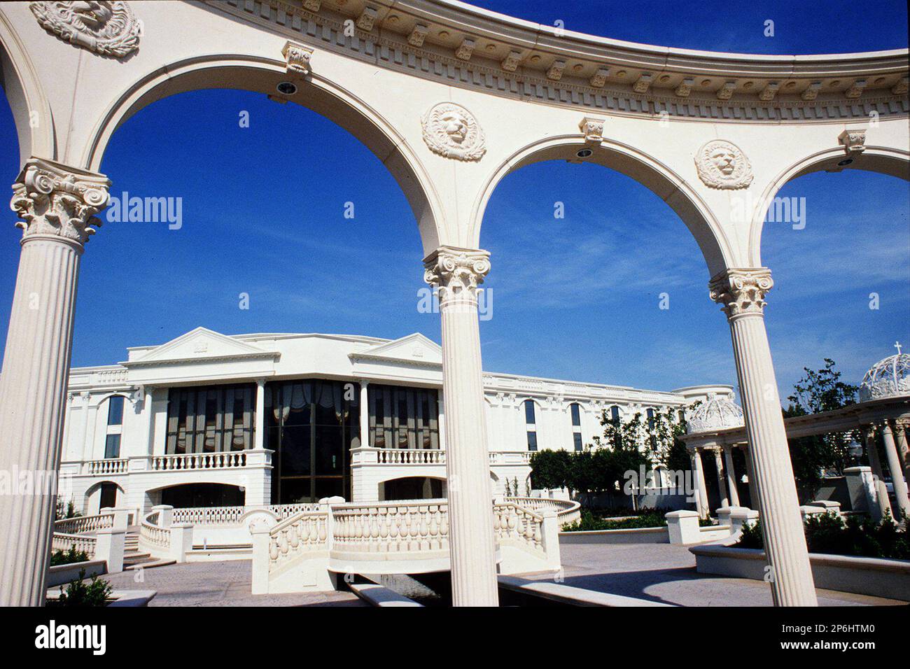 This March 19, 1998 photo shows the gardens and fountains on the ...