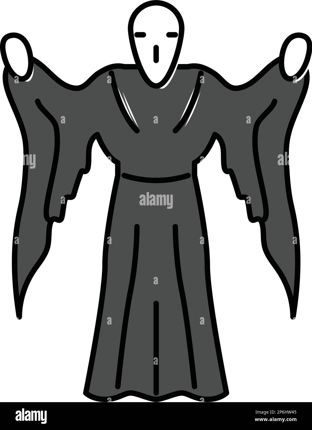 horror ghost color icon vector illustration Stock Vector Image & Art ...