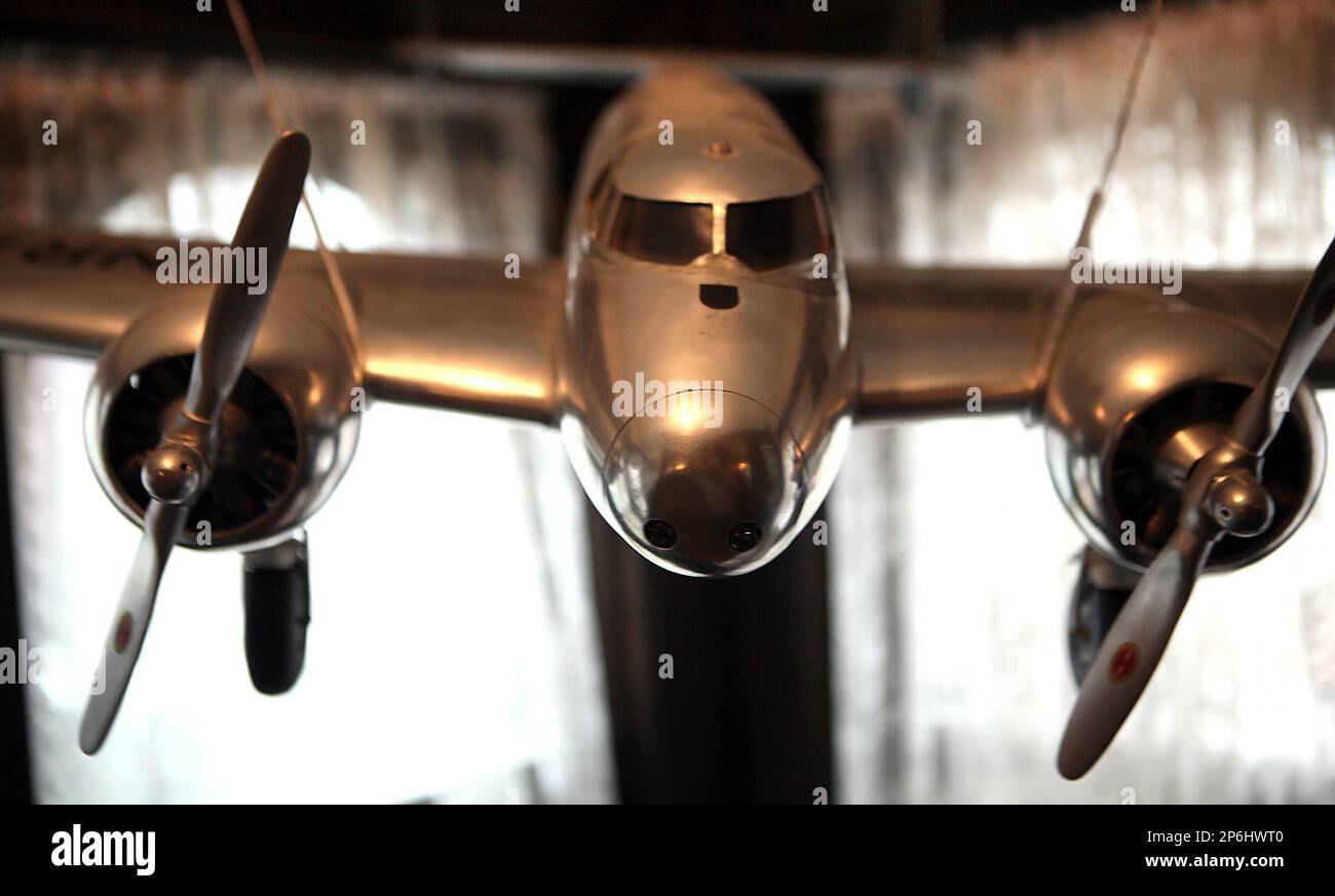 A model of the Lockheed Model 10 Electra that Amelia Earhart was flying ...