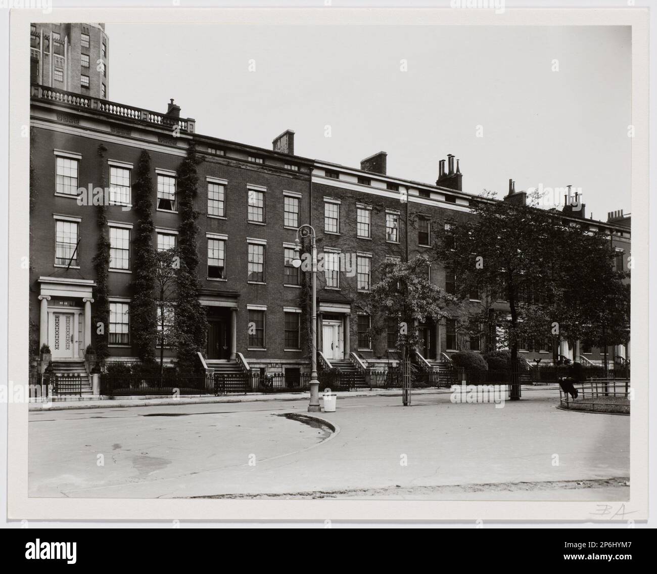 Berenice Abbott, Brick Houses, 6–12 Washington Square North, New York ...