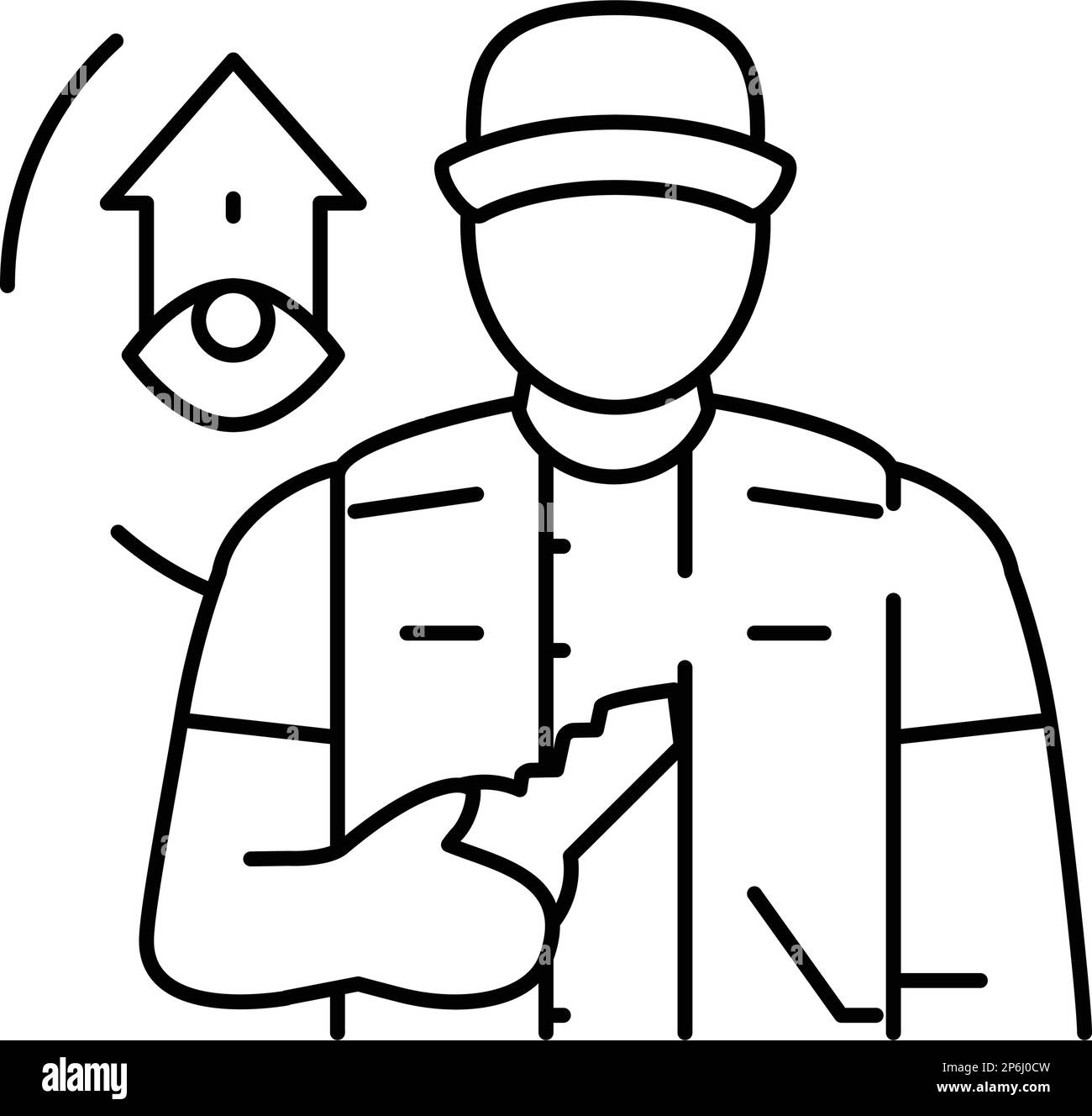 Caretaker sign Stock Vector Images - Alamy