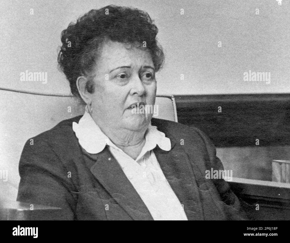This 1982 file photo shows madam Ruby Garrett during the trial of two ...