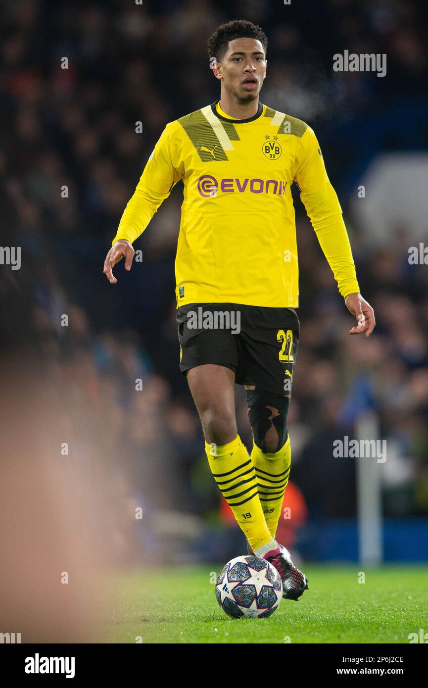 London, UK. 07th Mar, 2023. Jude Bellingham of Borussia Dortmund during ...
