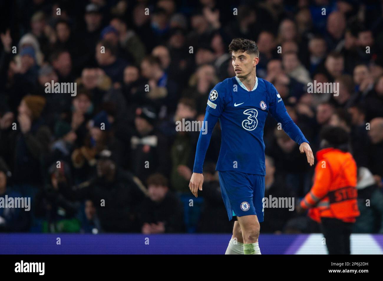 London, UK. 07th Mar, 2023. Kai Havertz of Chelsea during the UEFA ...