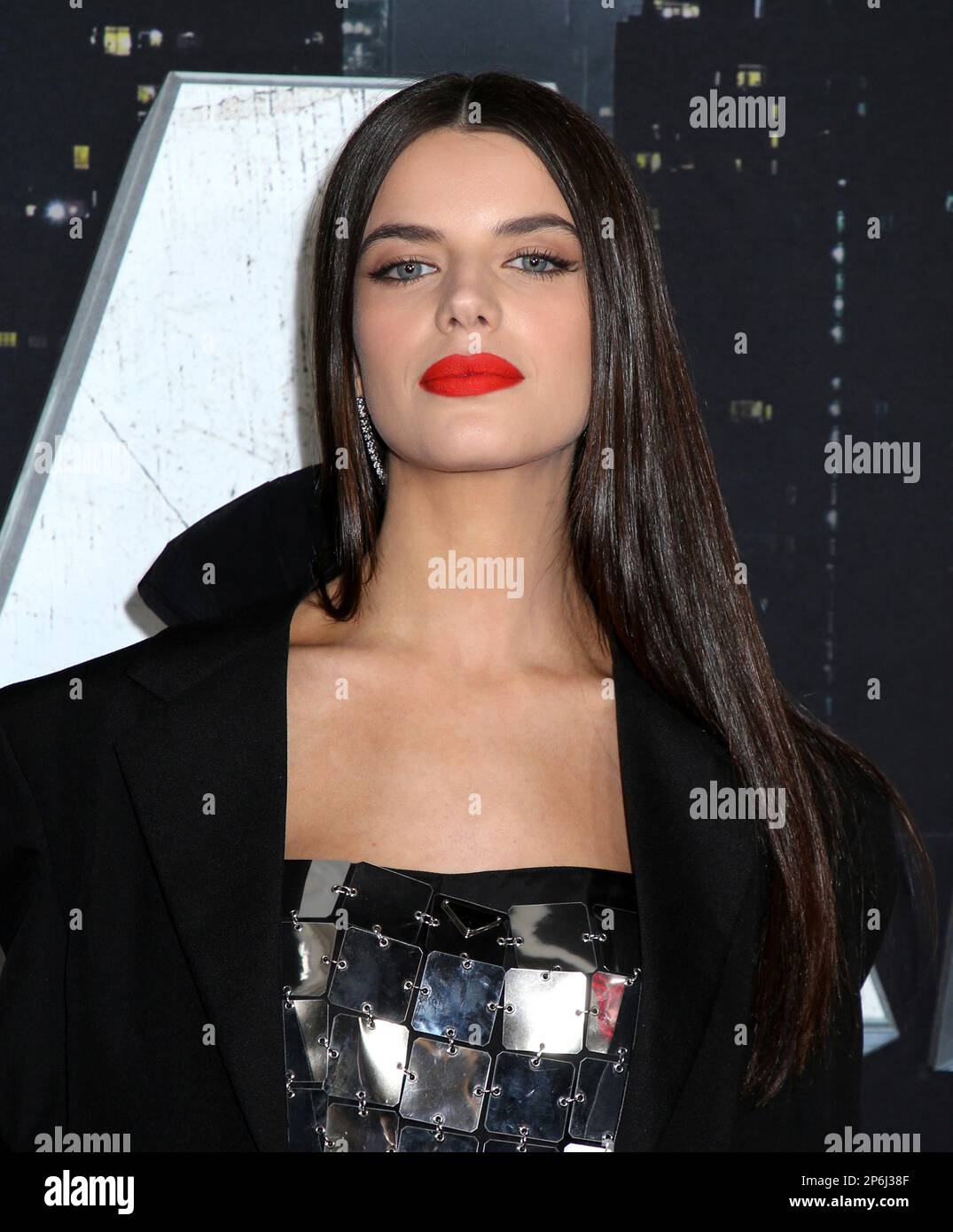 New York City Ny March 6 2023 Sonia Ben Ammar Attending The Scream Vi World Premiere Held