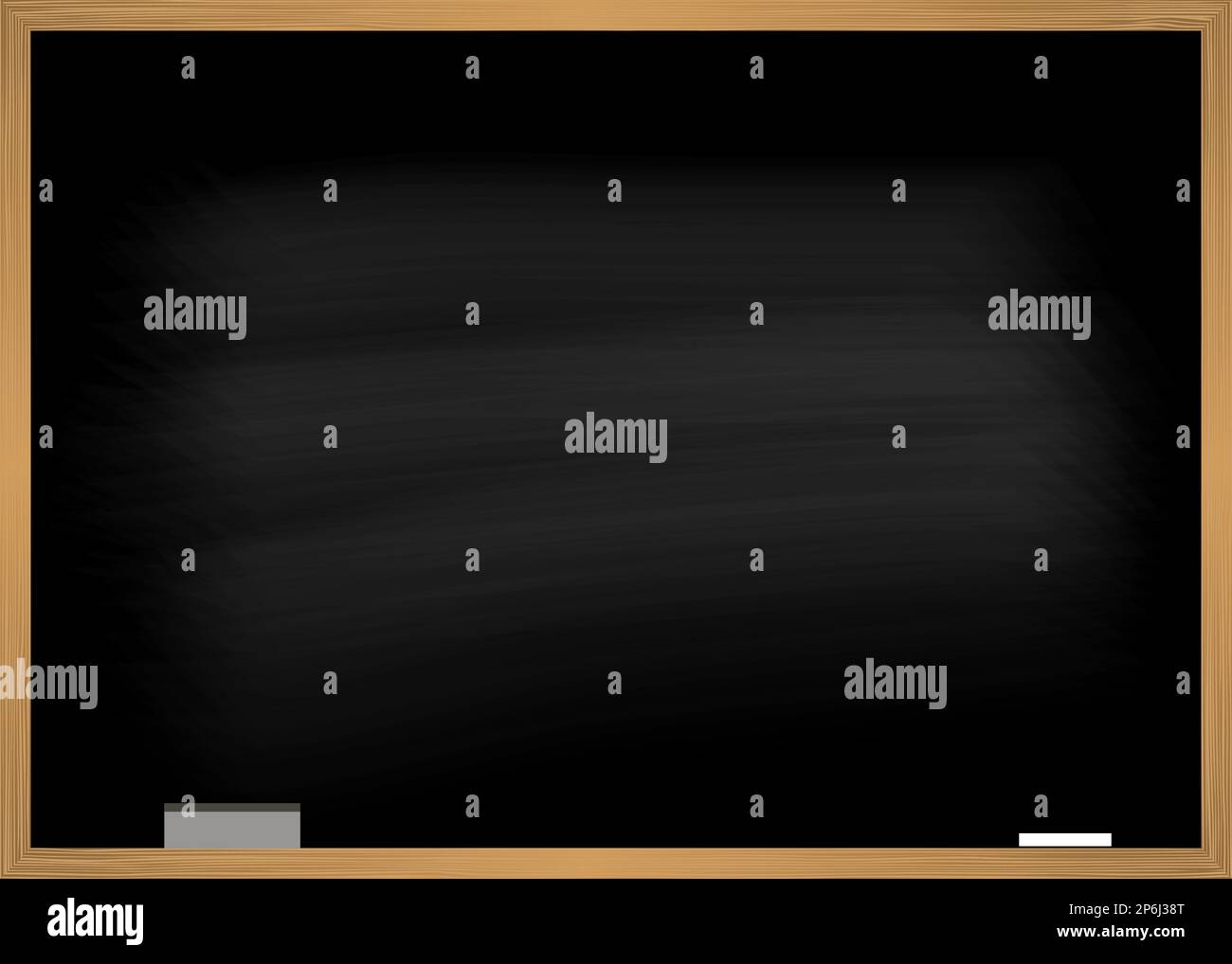 School blackboard with wooden frame. Vector illustration Stock Vector ...
