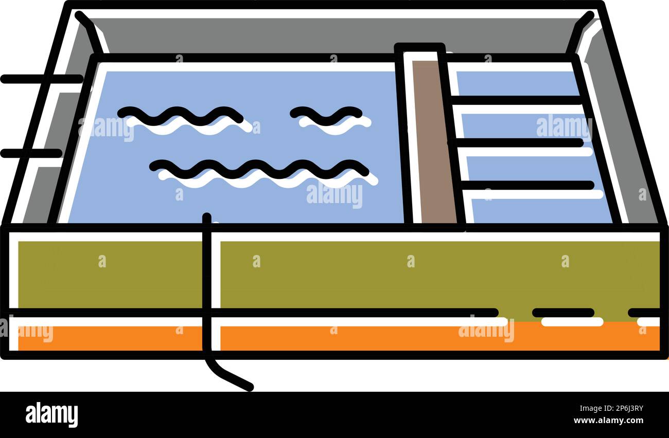 solvent extraction tanks copper color icon vector illustration Stock ...