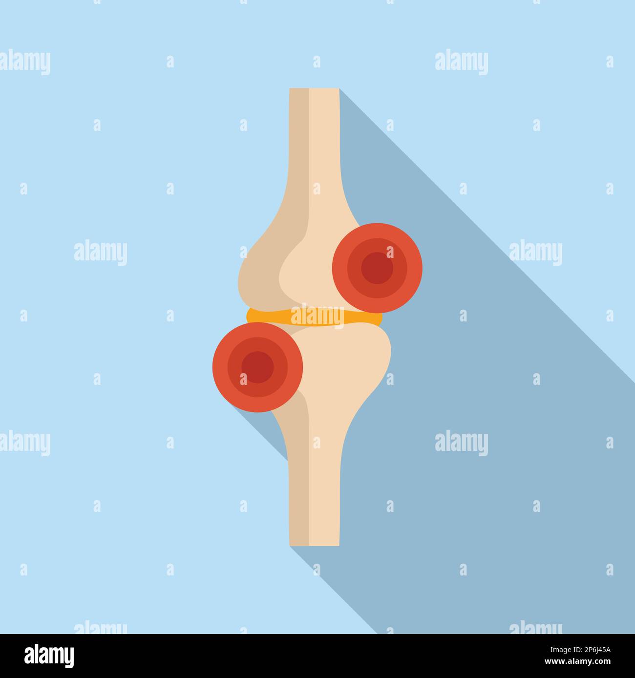 Bone pain icon flat vector. Medical body. Skeleton food Stock Vector ...