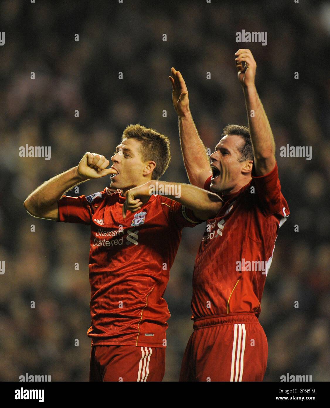 Steven Gerrard Celebrating Everton