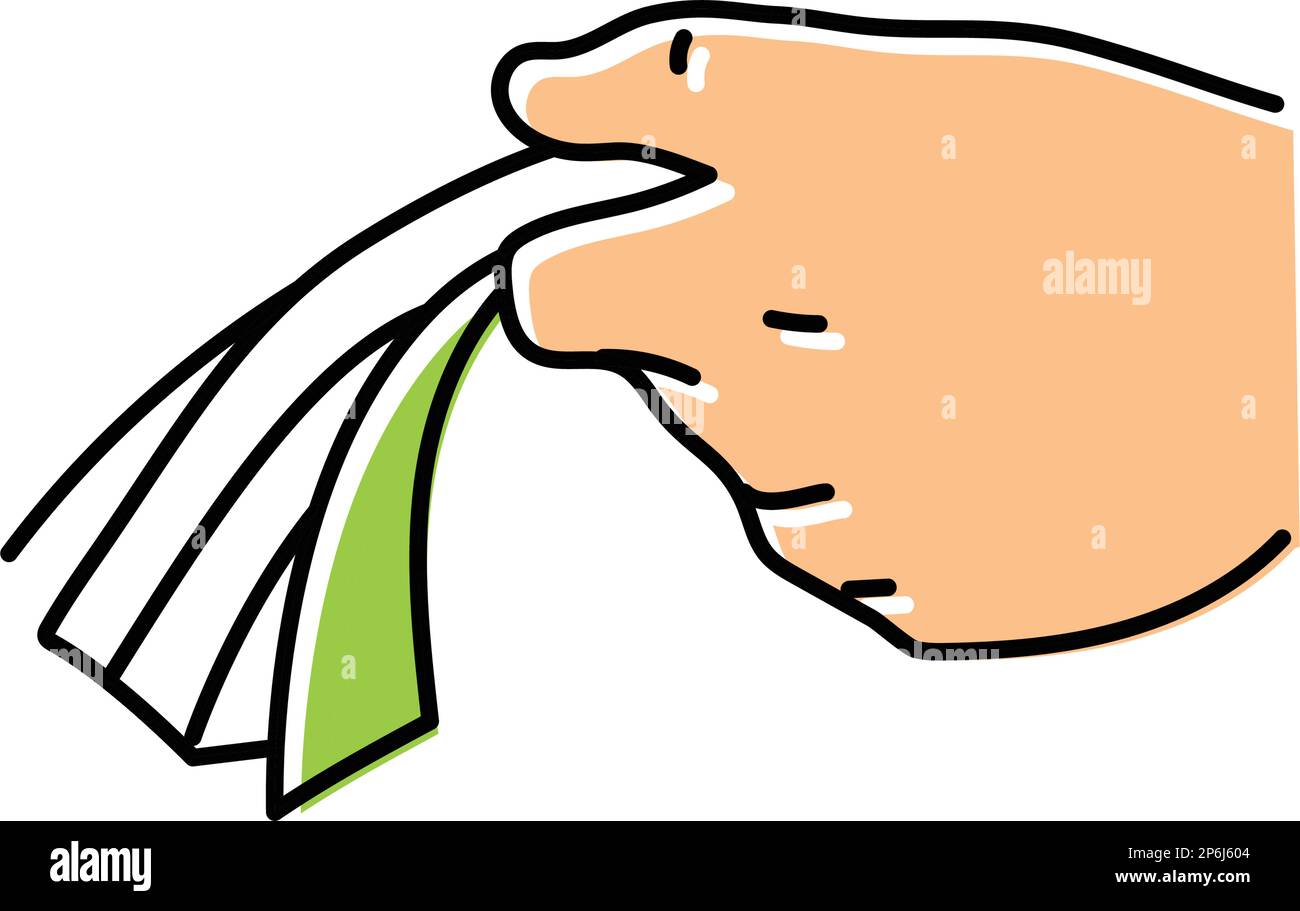 pay money hand color icon vector illustration Stock Vector Image & Art ...