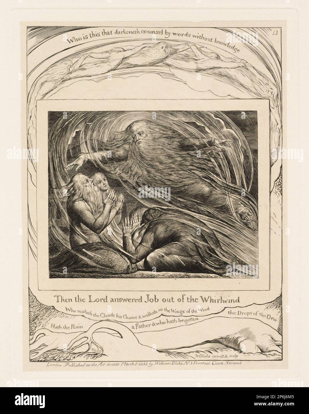 William Blake, The Lord Answering Job out of the Whirlwind, 1825 ...