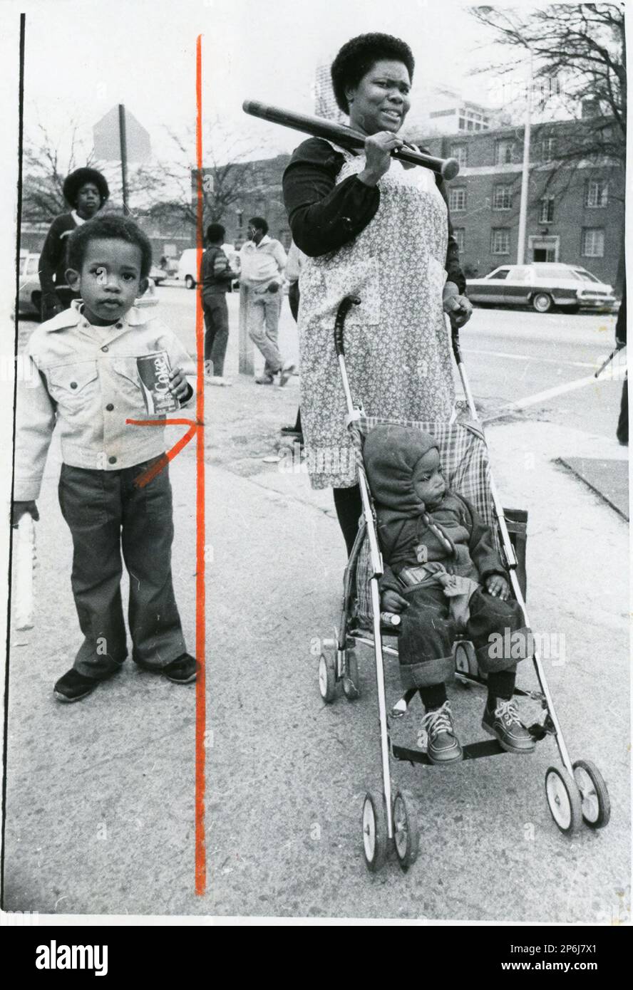 Techwood Homes residents, part of the "bat patrol" guarding the public ...