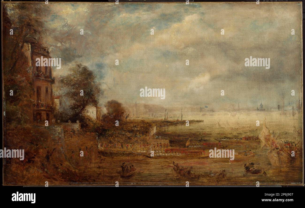 John Constable, Waterloo Bridge Seen from Whitehall Stairs, c. 1829 ...