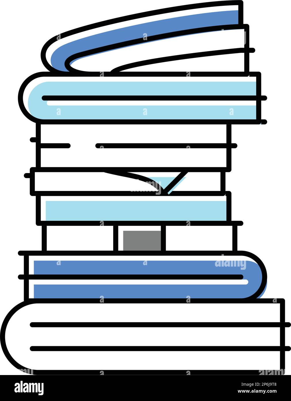 document paper stack color icon vector illustration Stock Vector Image ...