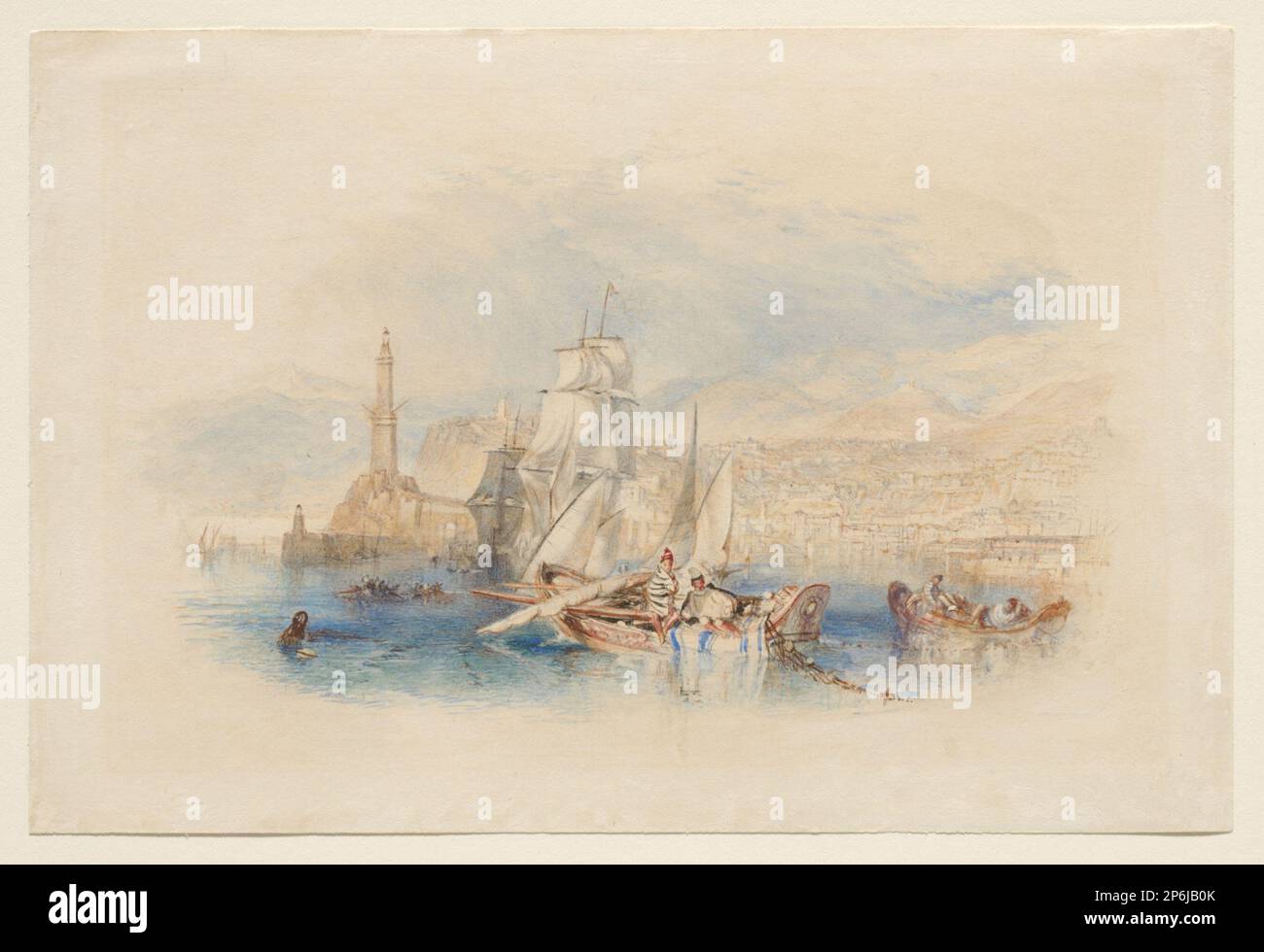 Italian landscape by turner hi-res stock photography and images - Alamy