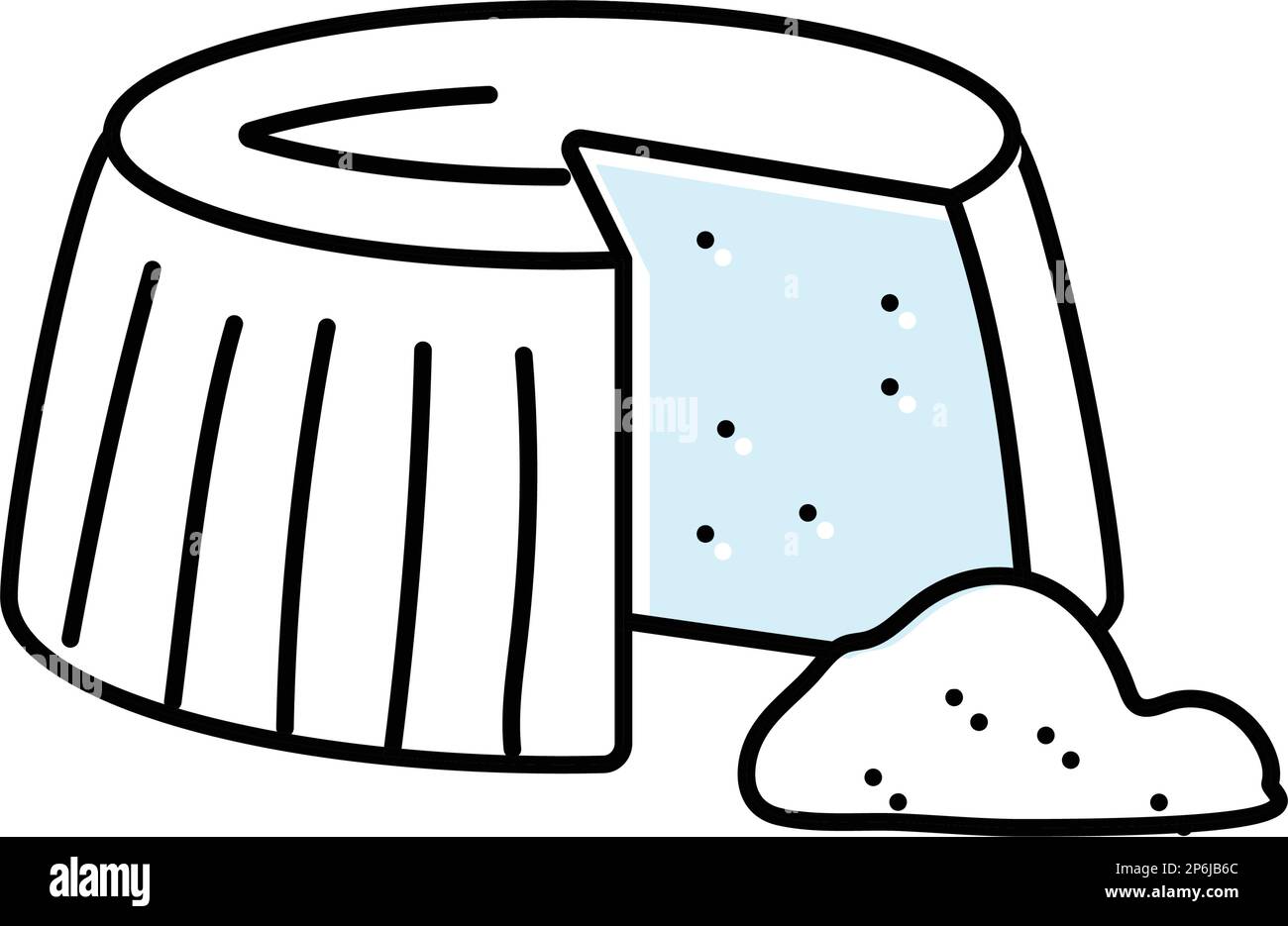 ricotta cheese food slice color icon vector illustration Stock Vector ...