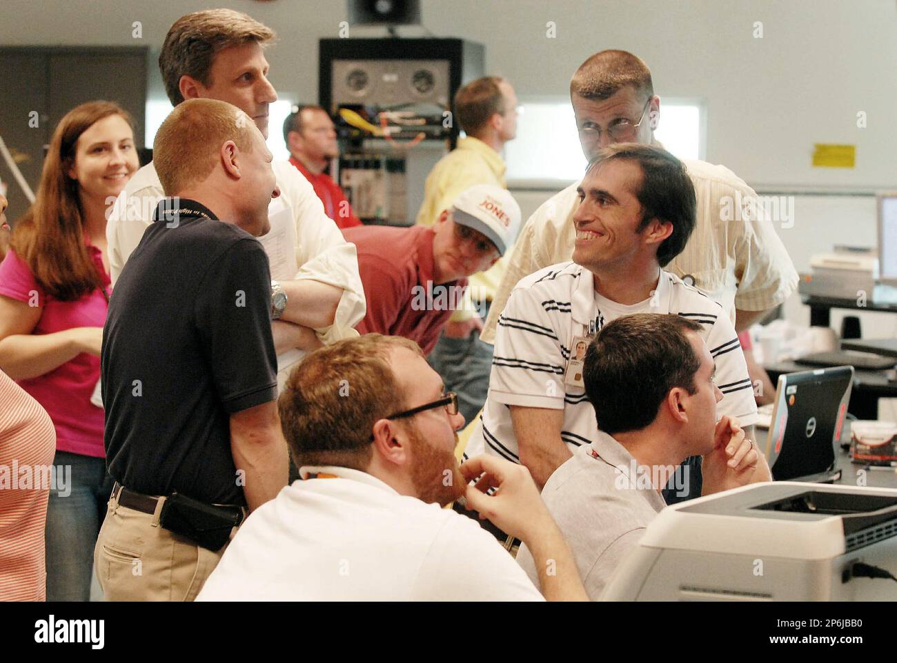 Sarah Howse, rear left, a materials engineer, and Scott Ringel, design ...