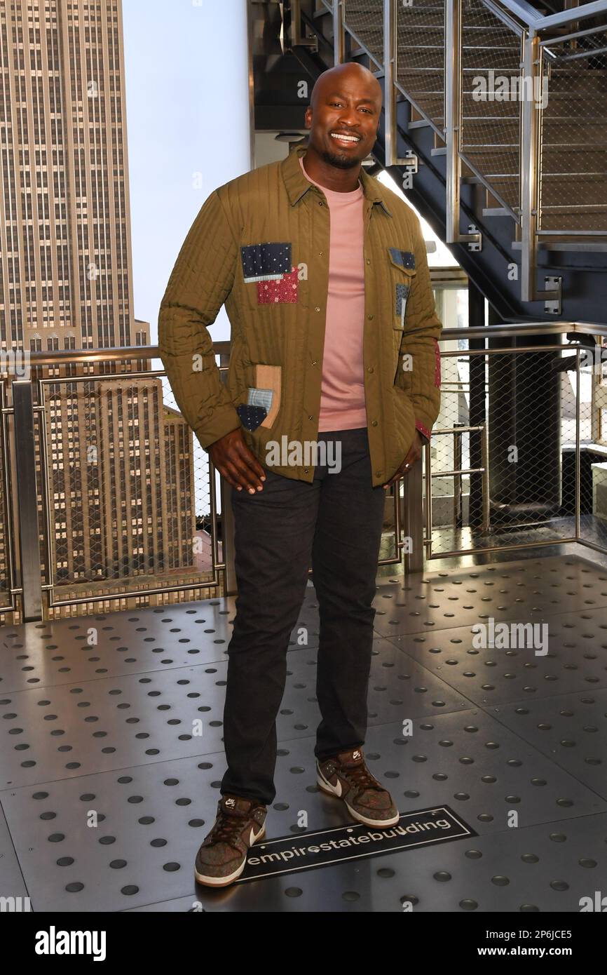 New York, NY on March 7, 2023. Akbar Gbaja-Biamila - CBS's 'The Talk ...