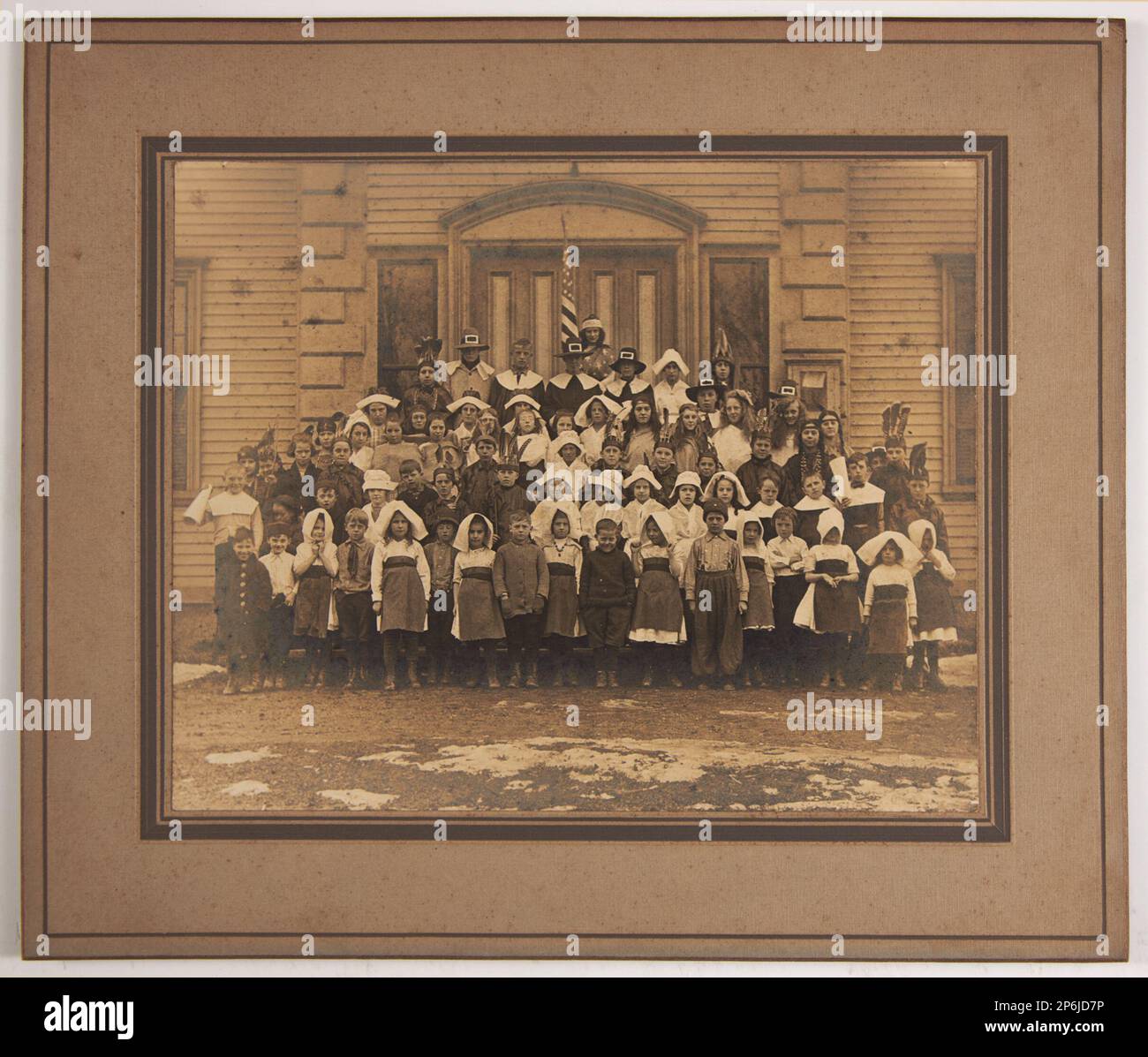 Unknown, School Children in Thanksgiving Attire, early 20th century ...