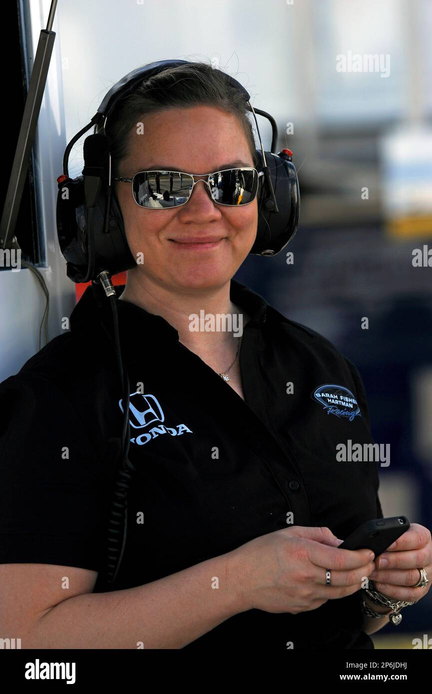 Team Owner Sarah Fisher during Izod IndyCar Series open testing in ...