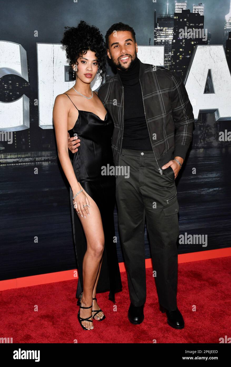Mason Gooding, right, and girlfriend Amenah Soares attend the world ...