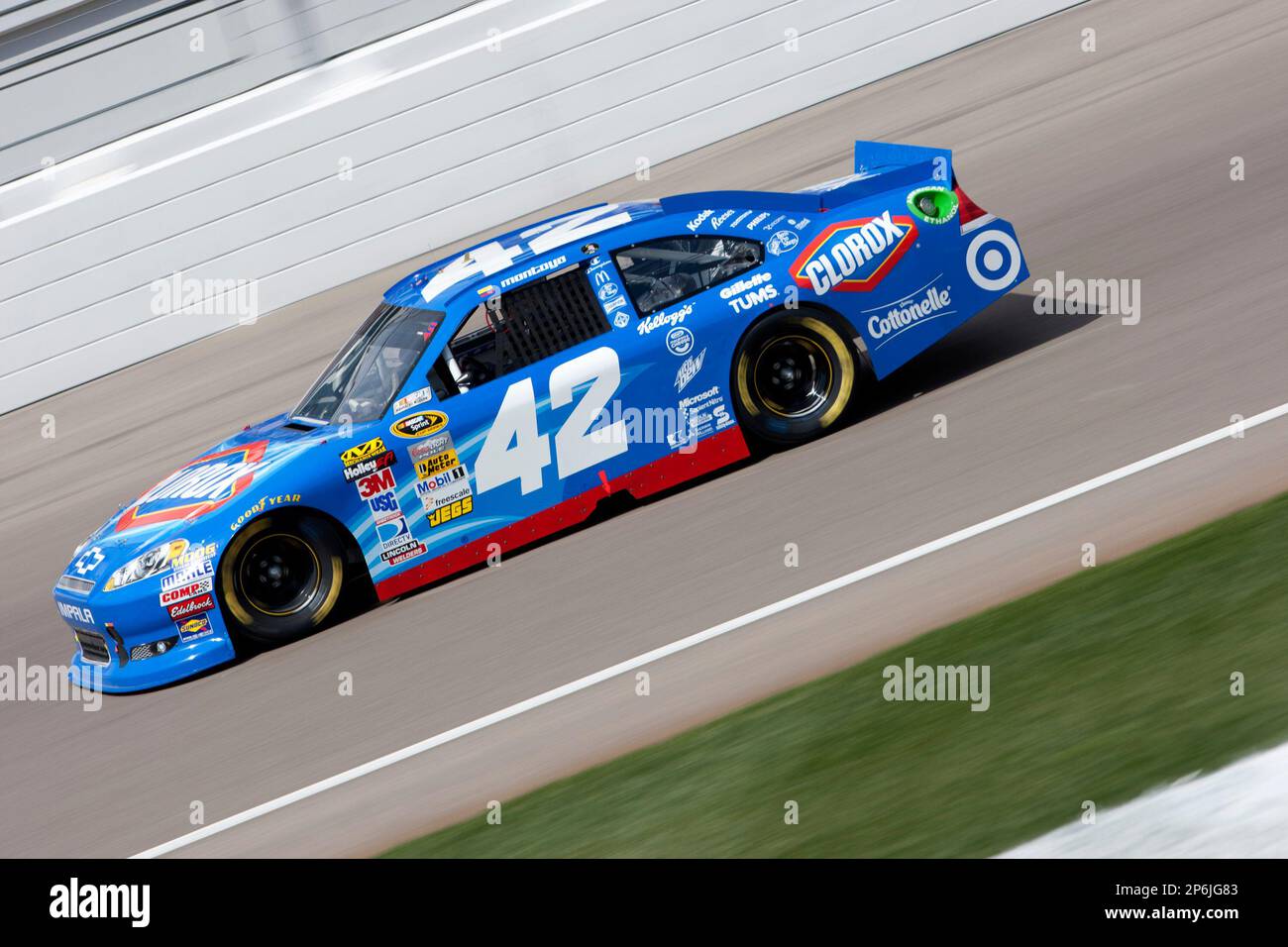 LAS VEGAS, NV - MAR 11, 2012: Juan Pablo Montoya (42) races for the ...