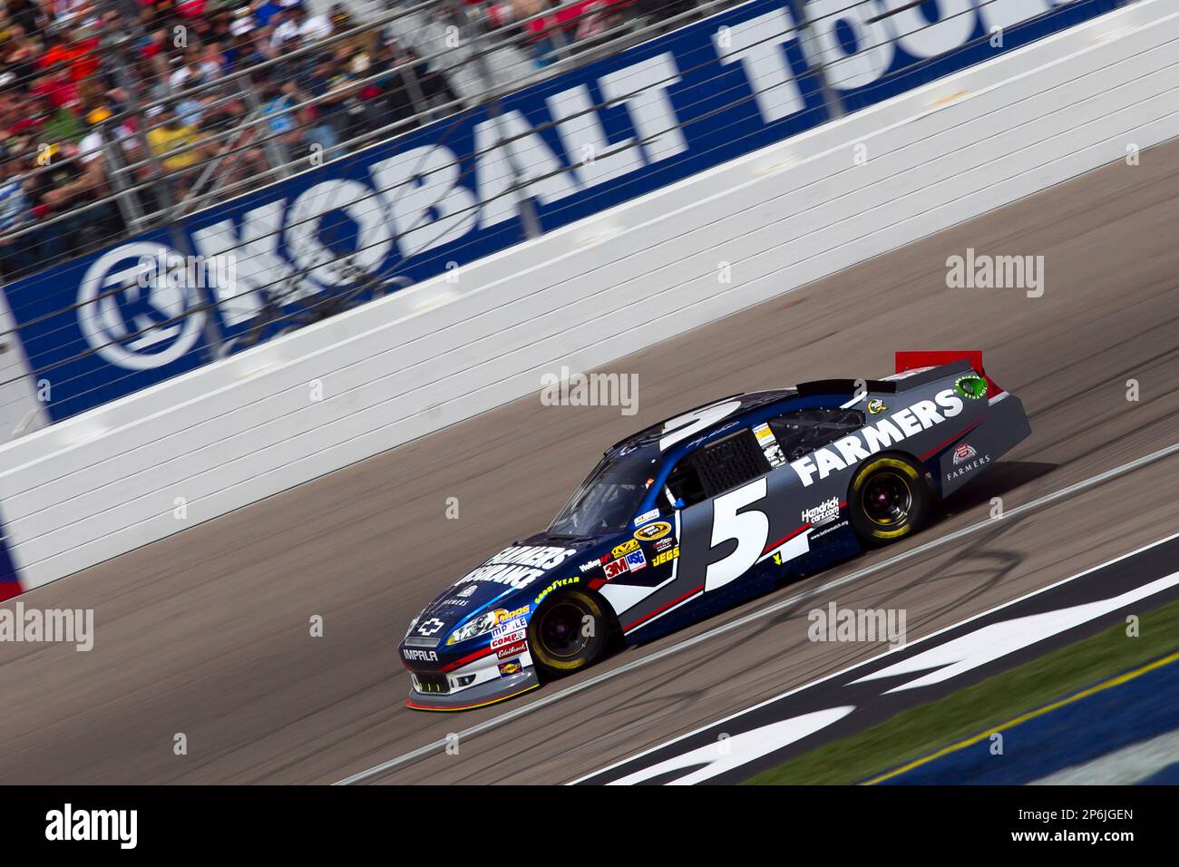 LAS VEGAS, NV - MAR 11, 2012: Kasey Kahne (5) takes to the track for ...