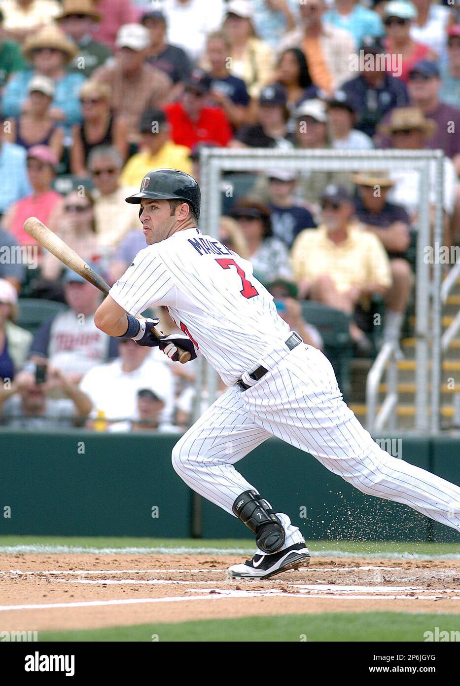 Ft. Myers, Florida March 11, 2012 Minnesota Twins Catcher Joe Mauer in ...