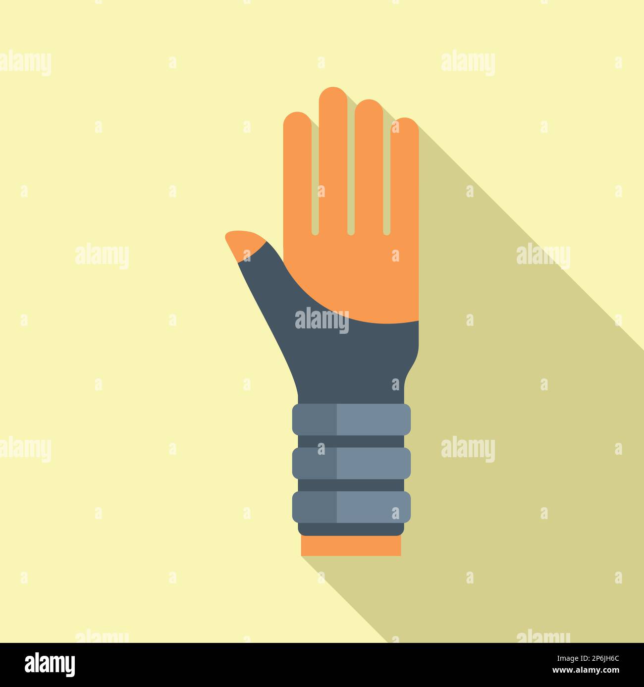 Hand treatment icon flat vector. Medical body. Doctor movement Stock ...