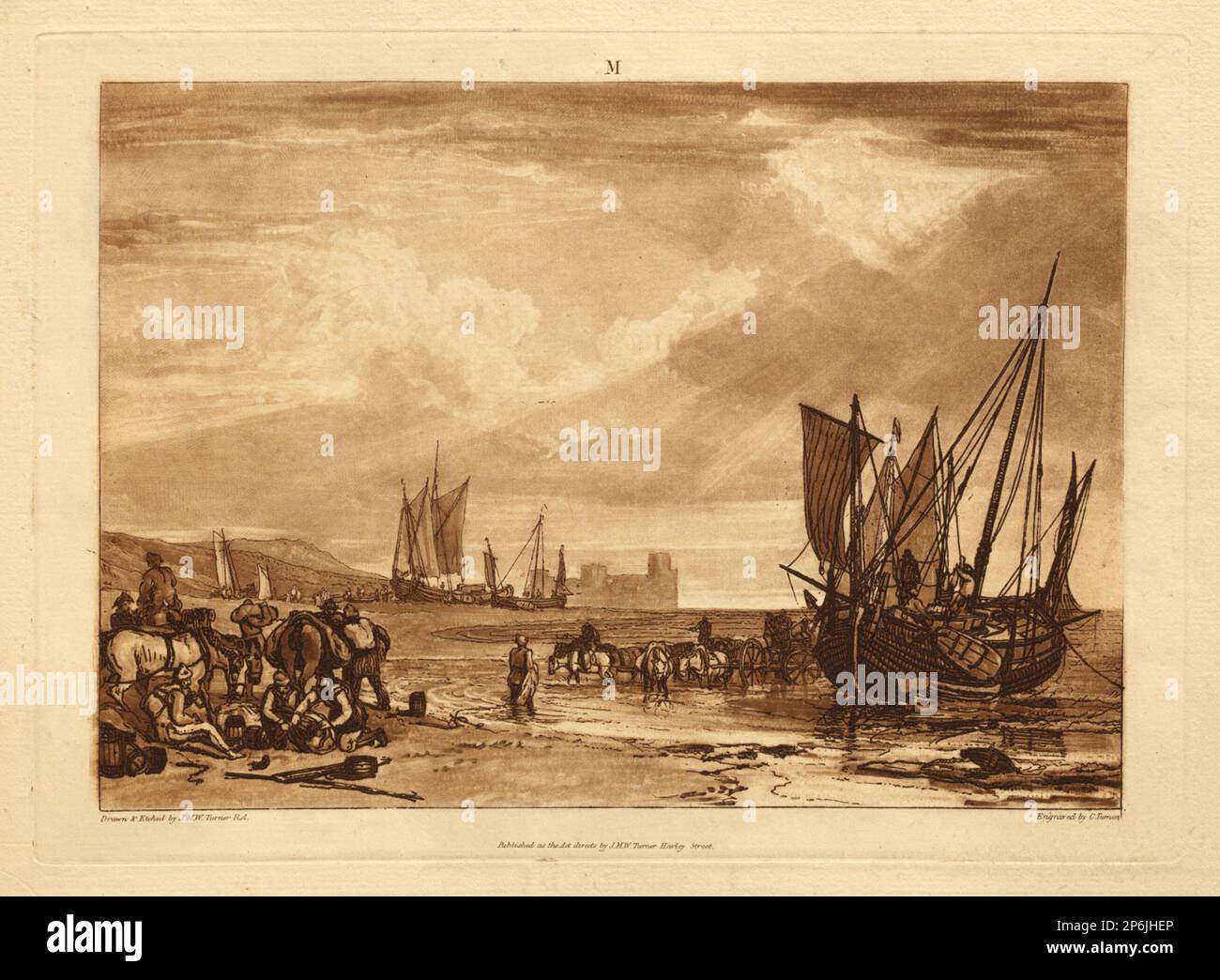 Joseph Mallord William Turner, Scene on the French Coast, June 11, 1807 ...