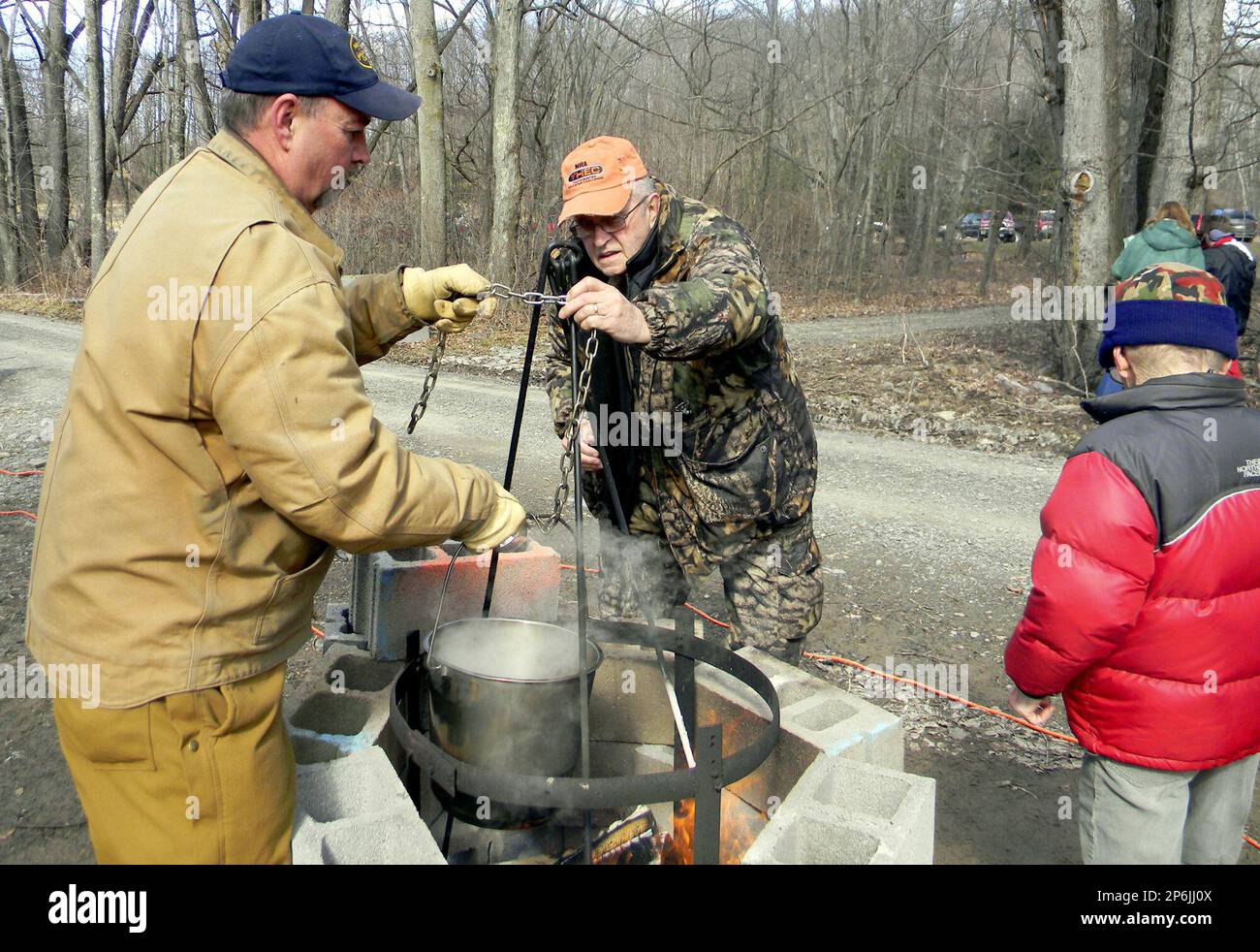 Jerry Frantz of Columbia Cross Roads, at left, and Charlie Fox of Troy ...