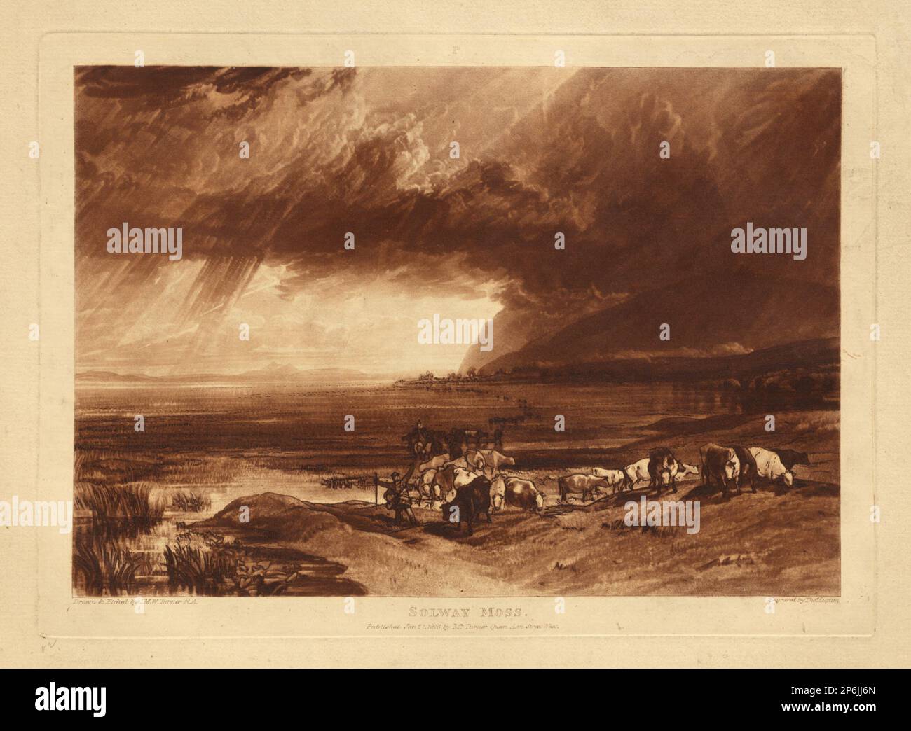 Joseph Mallord William Turner, Solway Moss, January 1, 1816, Etching ...