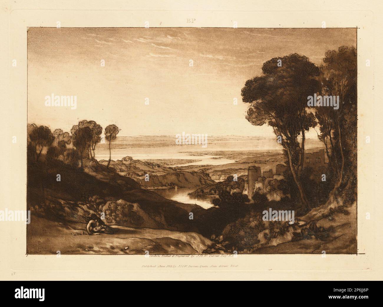 Joseph Mallord William Turner, Junction of Severn and Wye, June 1811 ...