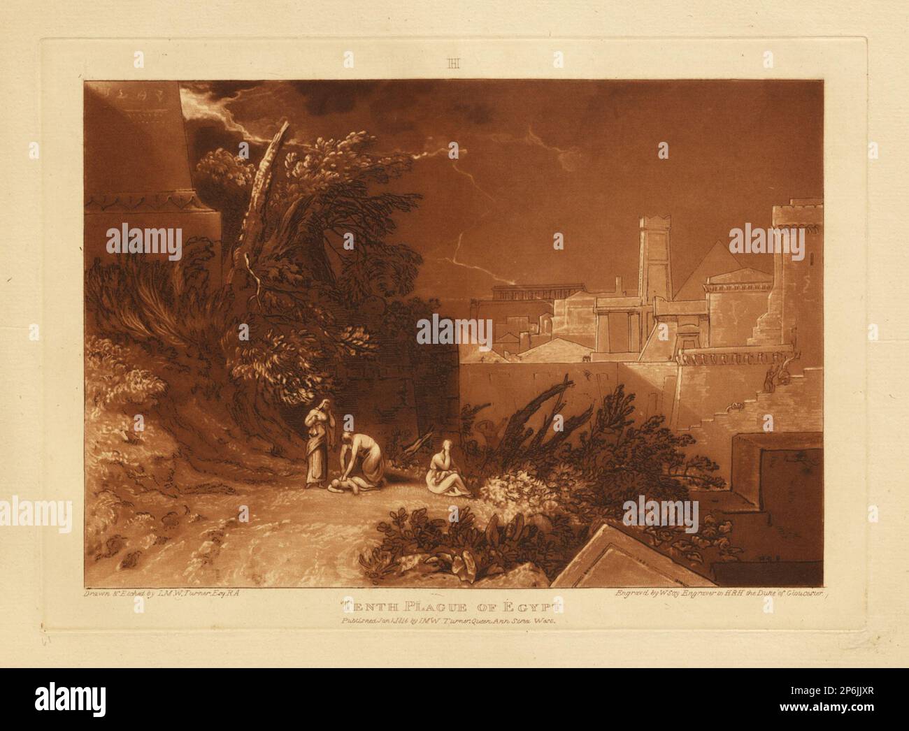 Joseph Mallord William Turner, Tenth Plague of Egypt, January 1, 1816 ...