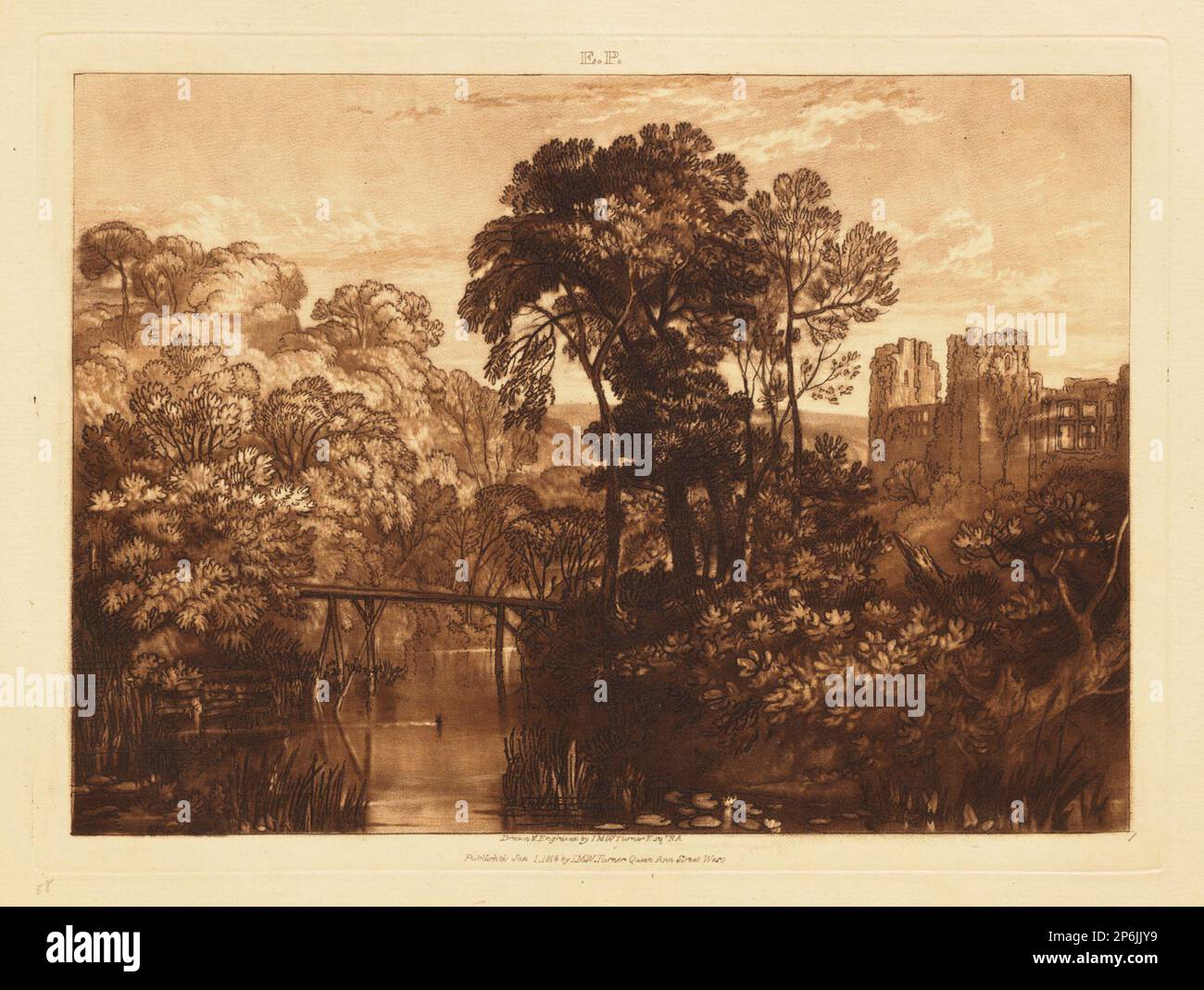 Joseph Mallord William Turner, Berry Pomeroy Castle, January 1, 1816 ...