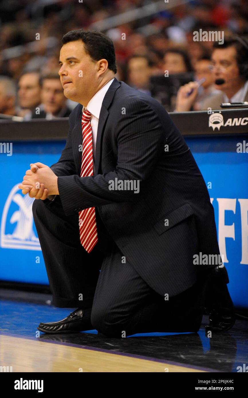 March 10, 2012: Los Angeles, CA. Arizona Wildcats head coach Sean ...