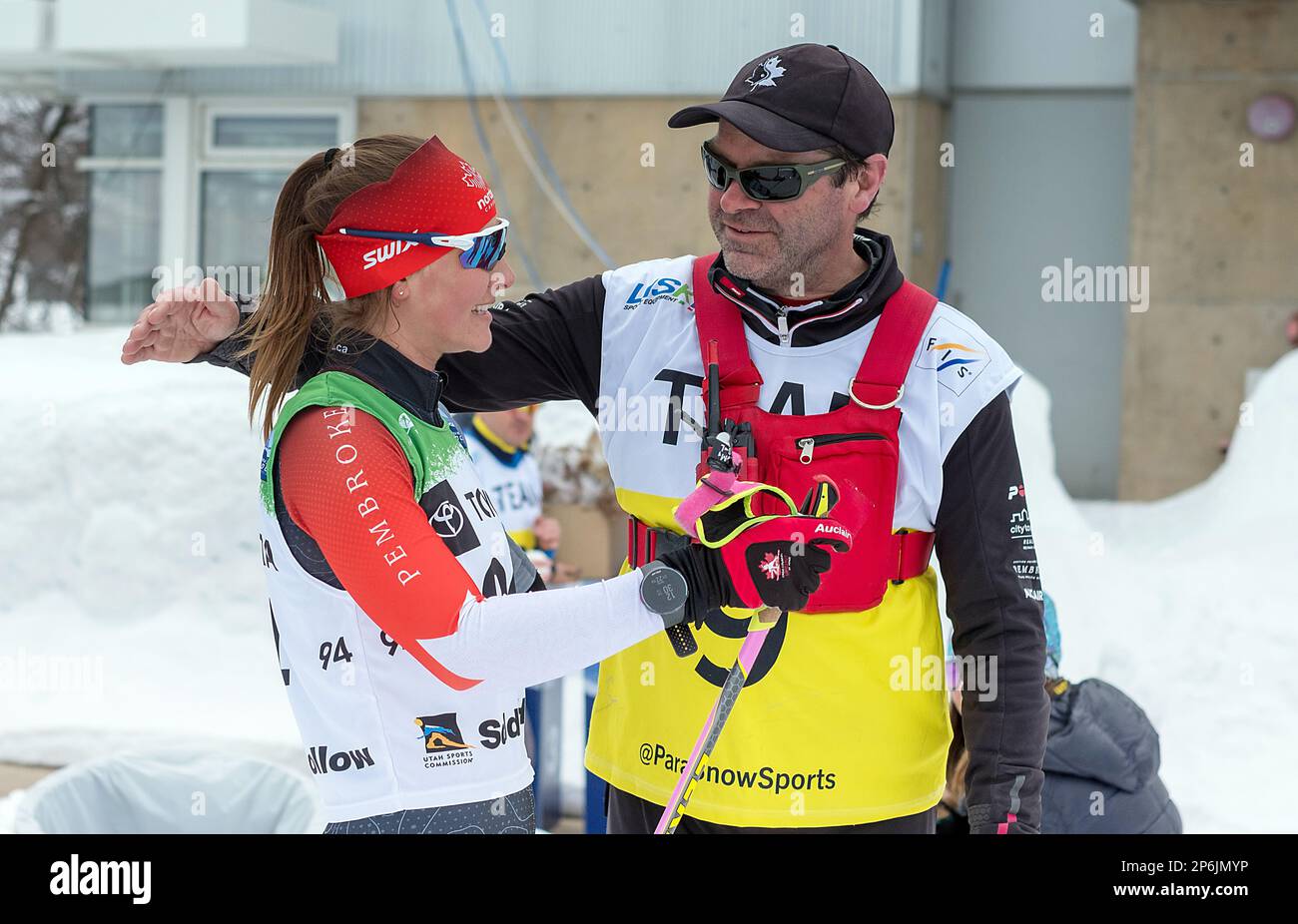 March 7, 2023: Team Canada's, Brittany Hudak, is congratulated ...