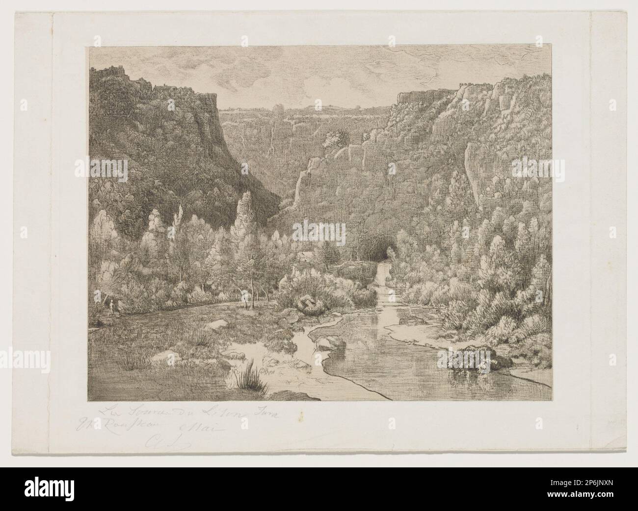 Heliogravure on cream laid paper hi-res stock photography and images ...