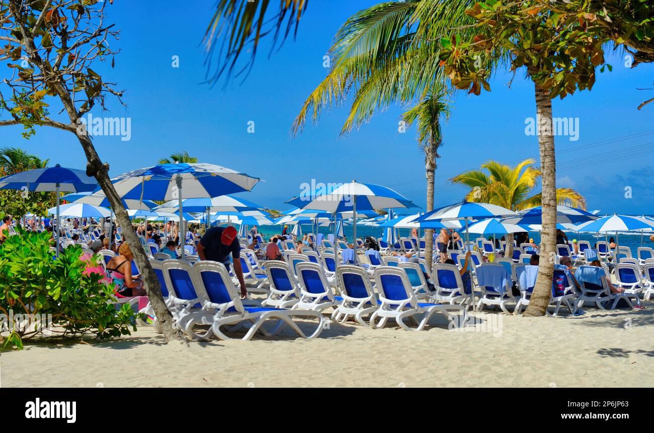 LABADEE, HAITI -January 31, 2023: Labadee is a port located on the ...