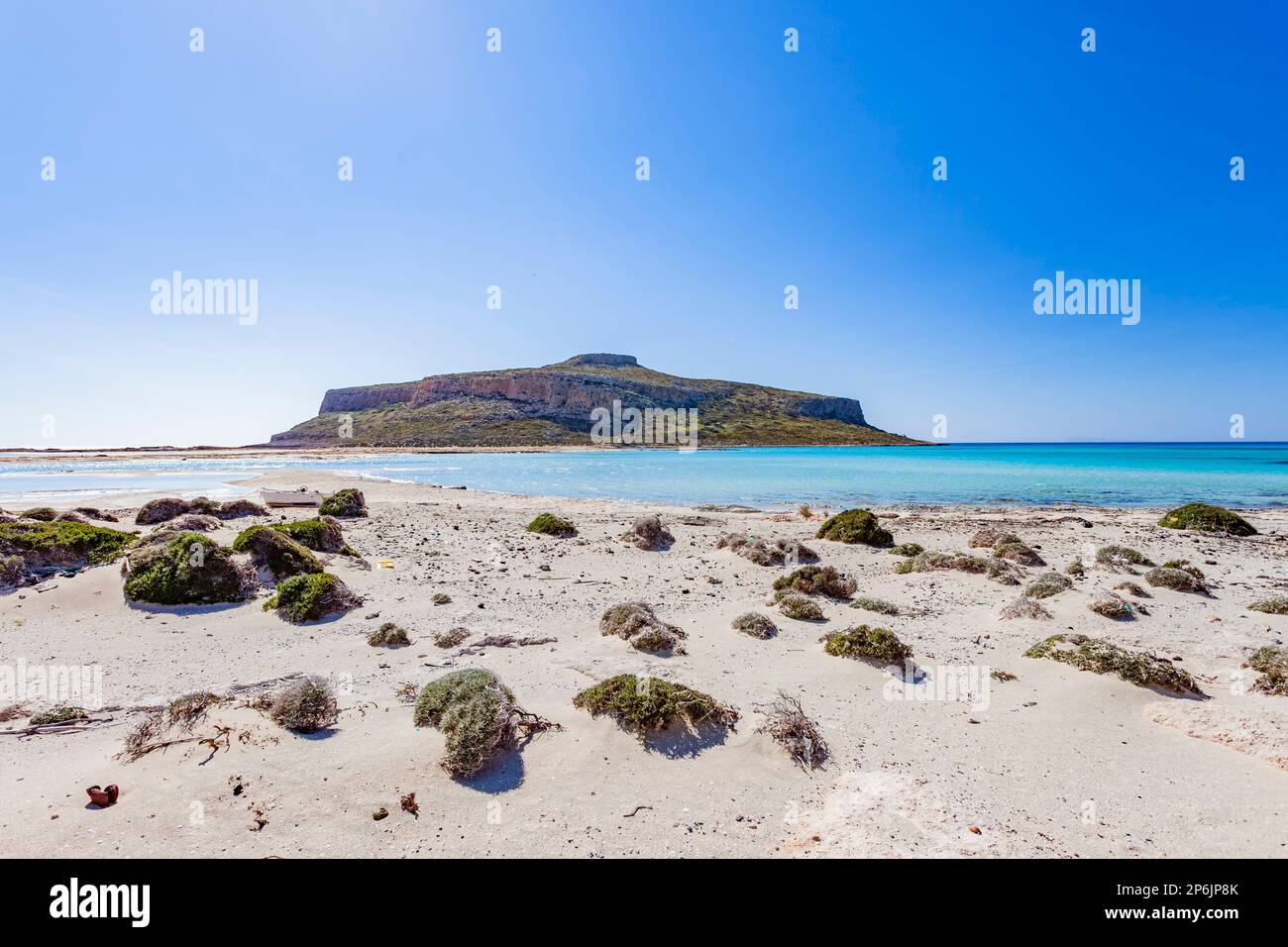 Balos beach, Gramvoussa peninsula, Prefecture of Hania, Crete. Greece ...