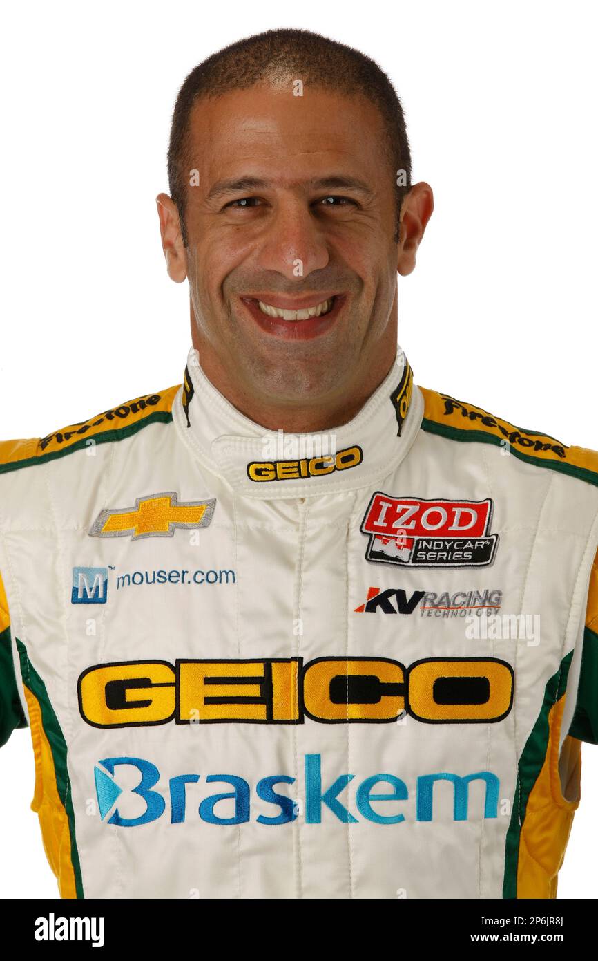 Tony Kanaan poses during IndyCar Series portrait session in St ...