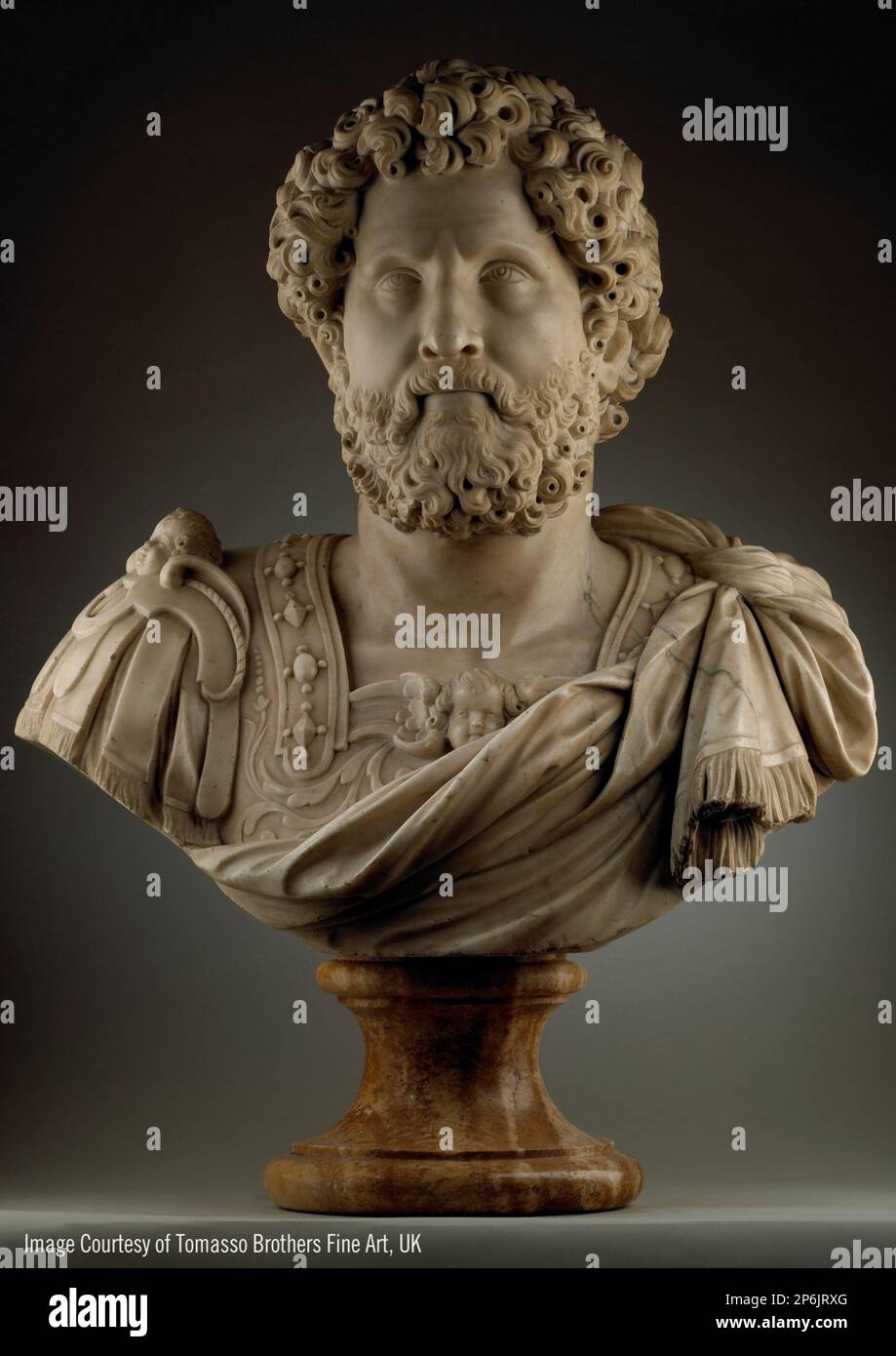 Nicolas Cordier, Bust of the Emperor Antoninus Pius (A.D. 138–161), c ...
