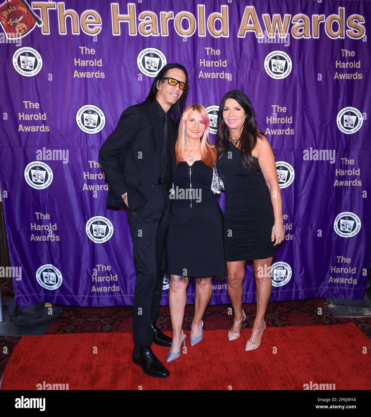 Los Angeles California Usa 4th March 2023 Cyd Wilson Aaron Kai And Staci Layne Wilson