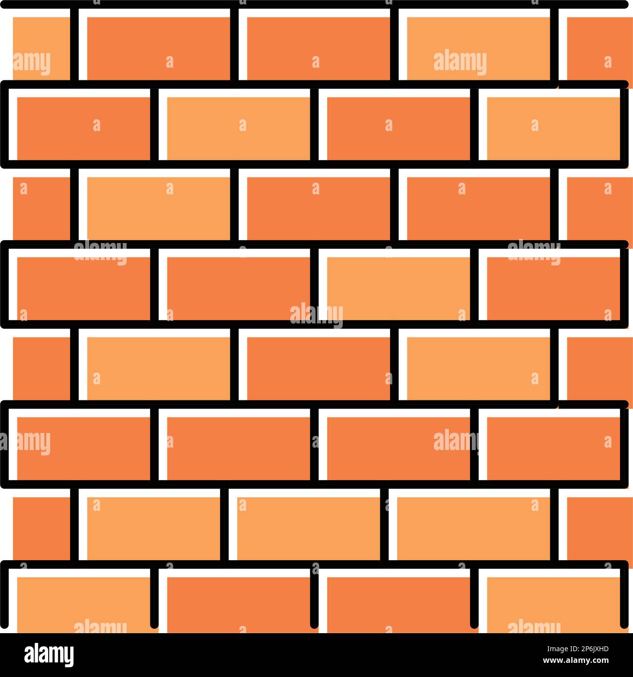 walls building structure color icon vector illustration Stock Vector ...