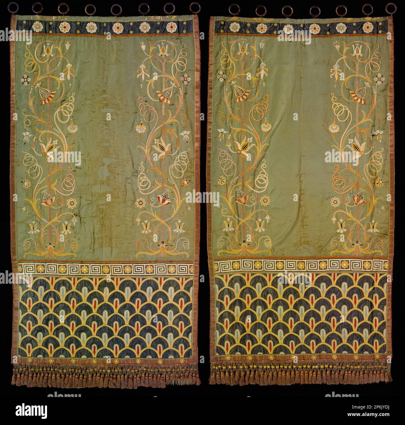 Sir Lawrence Alma-Tadema , designer, One of a pair of Portieres for the ...