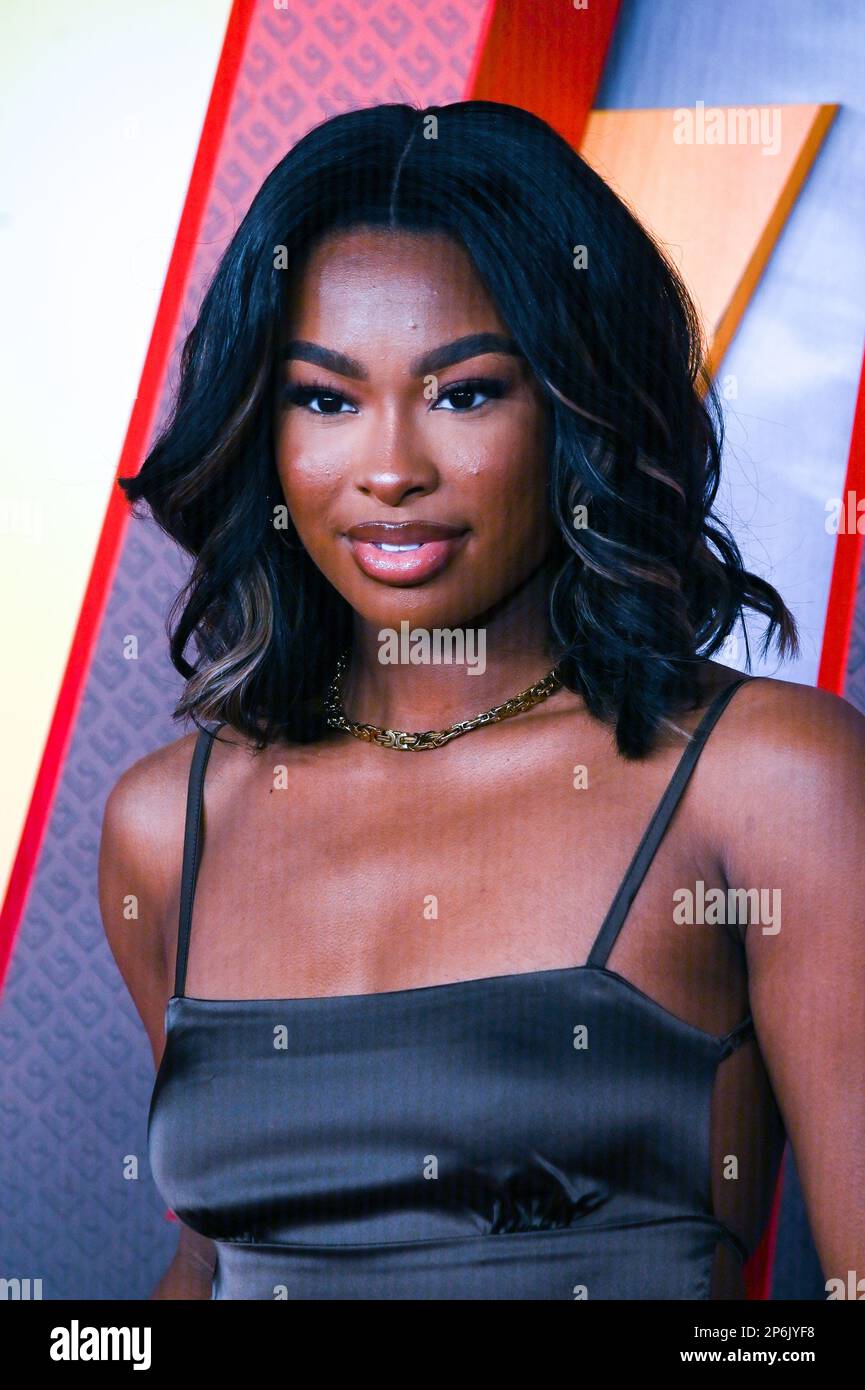 Coco Jones attends Special Screening of Shazam! Fury of the Gods at ...