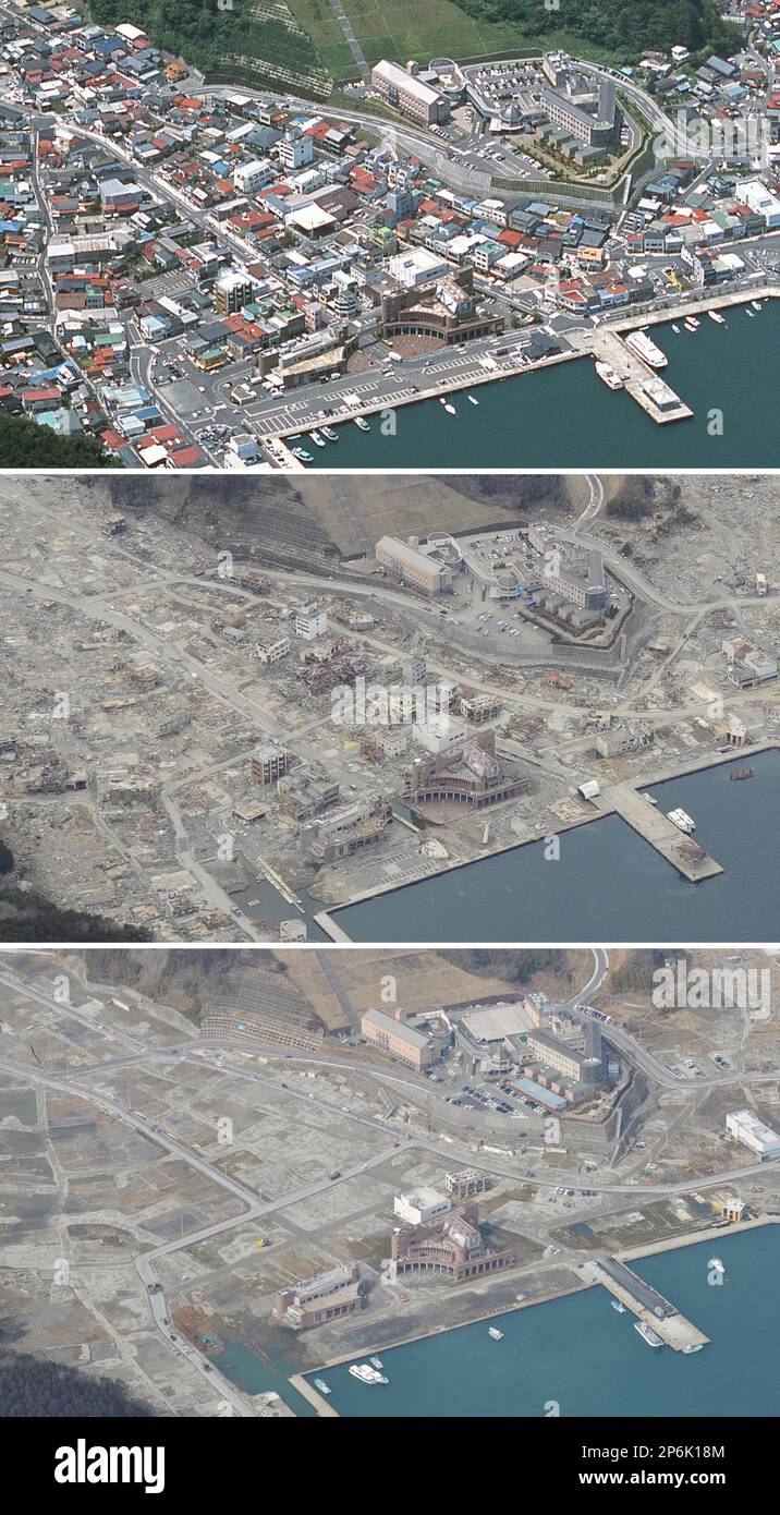 Tsunami Before And After