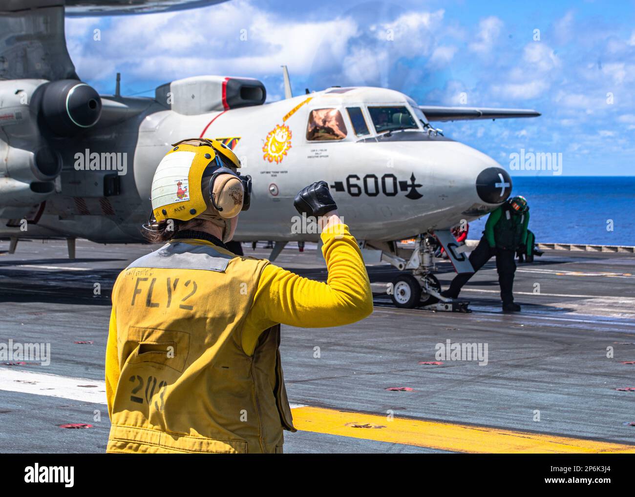 230307-N-MH015-1050 PHILIPPINE SEA (March 7, 2023) A U.S. Navy Sailor ...