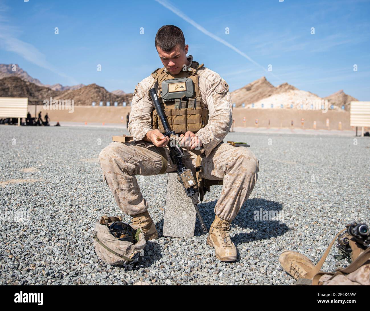 OMAN (February 19, 2023) – A U.S. Marine assigned to Fleet Anti ...